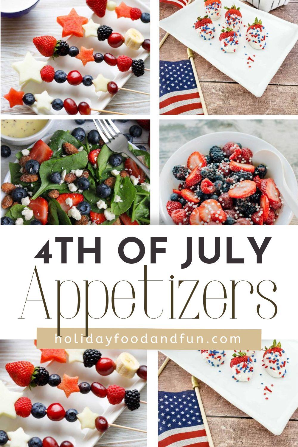 4th of July Appetizers for Everyone - Holiday Food and Fun