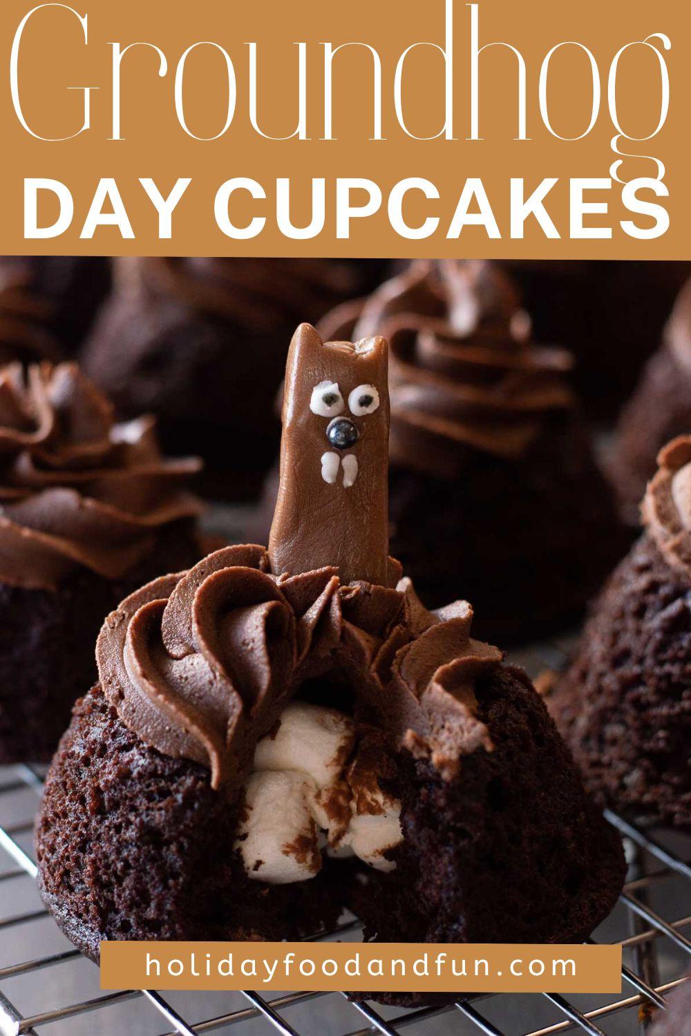 Groundhog Day Cupcakes - Holiday Food and Fun
